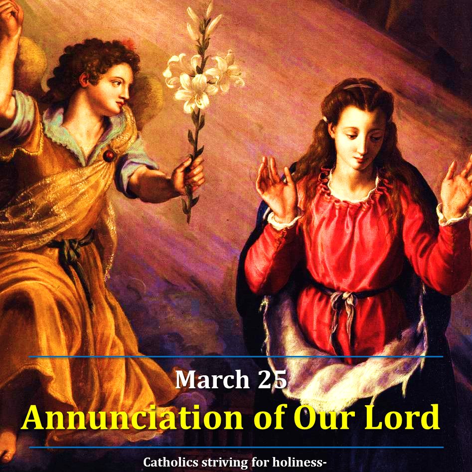 SOLEMNITY OF THE ANNUNCIATION OF THE LORD – 25th MARCH - Prayers and ...