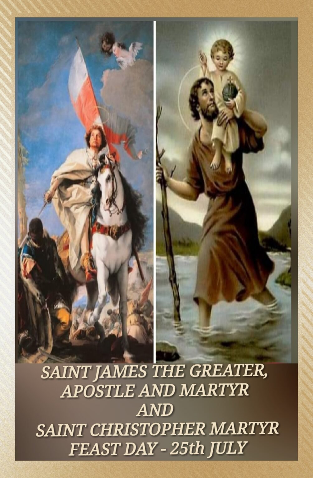 FEAST OF SAINT JAMES THE GREATER, APOSTLE AND MARTYR AND SAINT ...