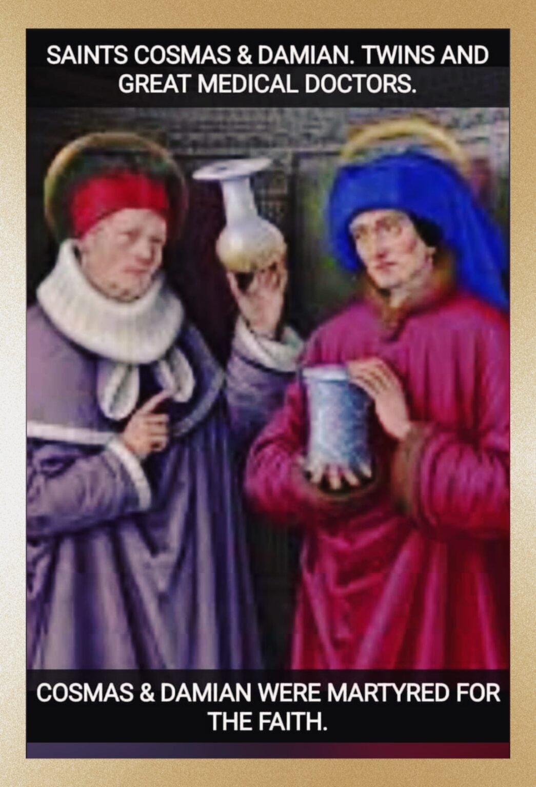 FEAST OF SAINTS COSMAS AND DAMIAN, MARTYRS - 26th SEPTEMBER - Prayers ...