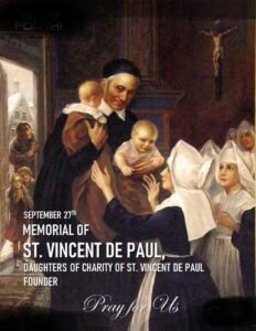 MEMORIAL OF SAINT VINCENT DE PAUL, PRIEST - 27th SEPTEMBER - Prayers ...