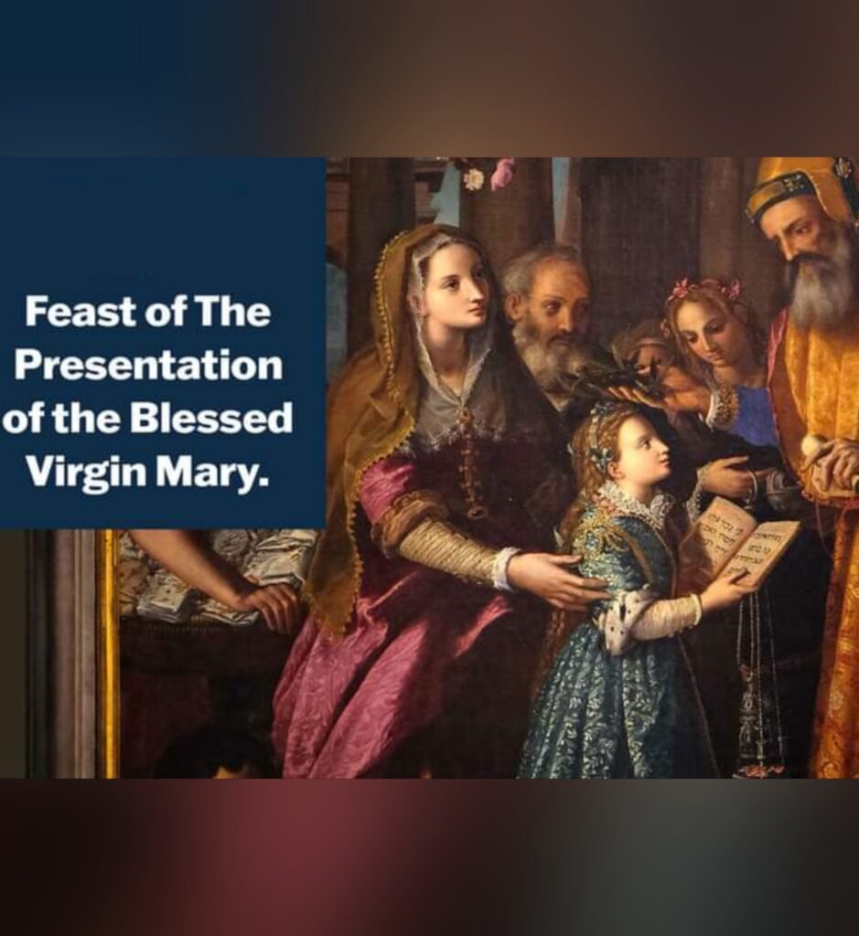 FEAST OF THE PRESENTATION OF THE BLESSED VIRGIN MARY – 21 NOVEMBER ...