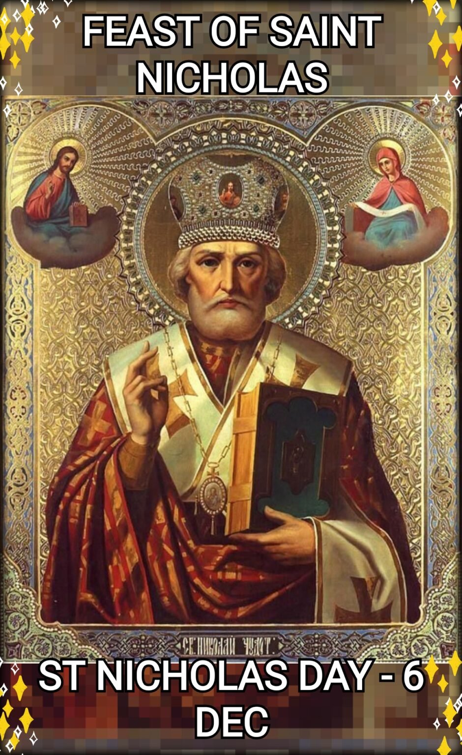 FEAST OF SAINT NICHOLAS - 6th DECEMBER - Prayers and Petitions