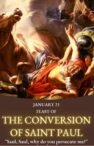 FEAST OF THE CONVERSION OF SAINT PAUL, APOSTLE AND MARTYR – 25th ...
