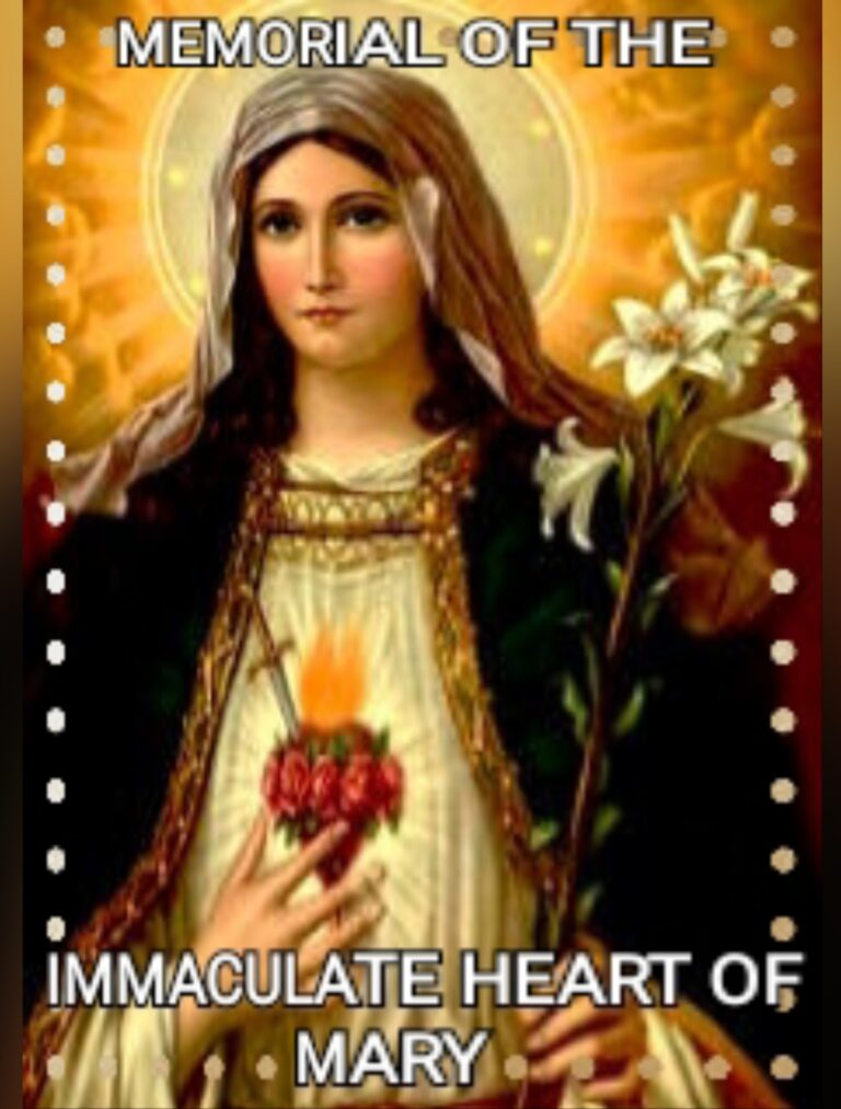 FEAST OF THE IMMACULATE HEART OF MARY - Prayers and Petitions