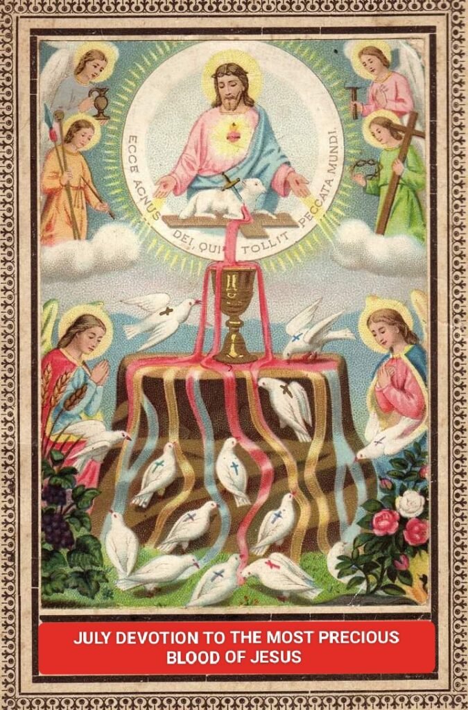 DEVOTION OF THE MONTH OF JULY TO THE MOST PRECIOUS BLOOD OF JESUS ...