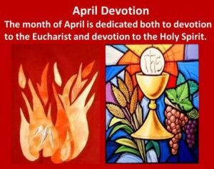 DEVOTION OF THE MONTH OF APRIL TO THE HOLY SPIRIT AND THE HOLY ...